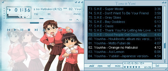 Azumanga Daioh winamp skin (Tomo + Yomi) by lunarmiko on DeviantArt