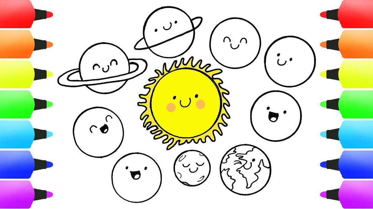 How to Draw CUTE Planets AWESOME Solar System Dr by amigodoctor on ...