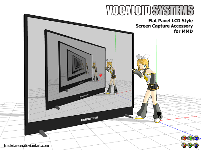 MMD Accessory - large free standing LCD Unit by Trackdancer on DeviantArt