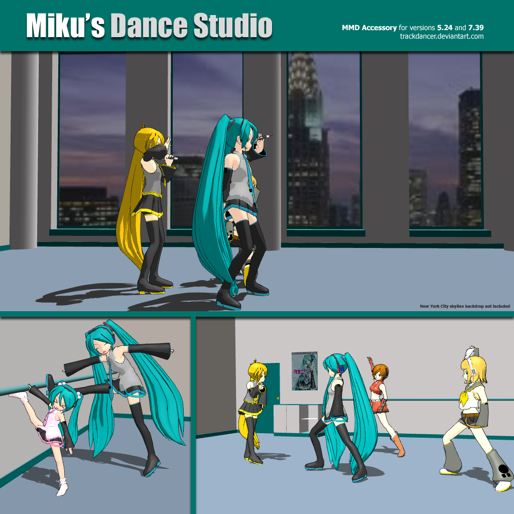 MMD Miku's Production Dance Studio by Trackdancer on DeviantArt