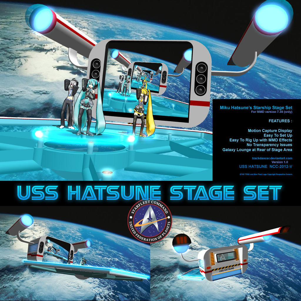 MMD Miku Hatsune's Starship Stage Set by Trackdancer on DeviantArt