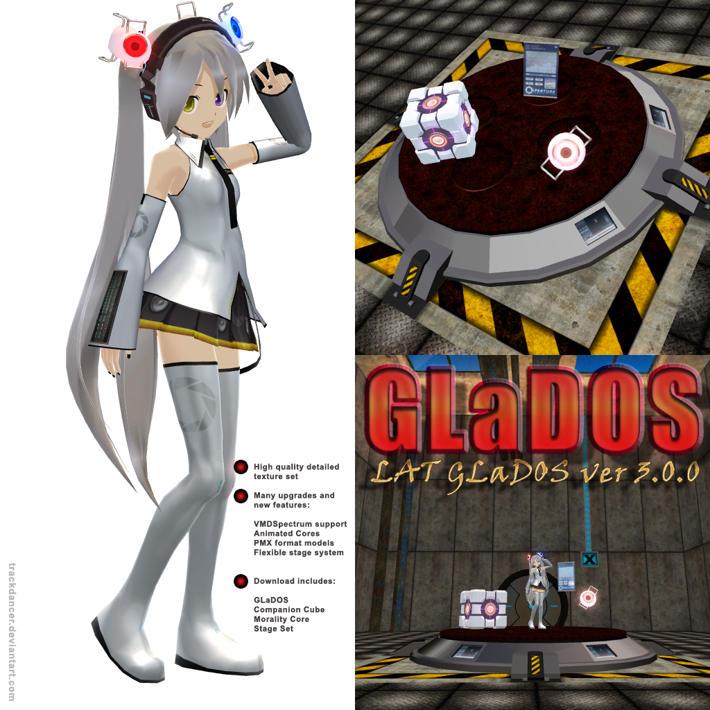 MMD GLaDOS ver 3.0.0 Model Ensemble by Trackdancer on DeviantArt