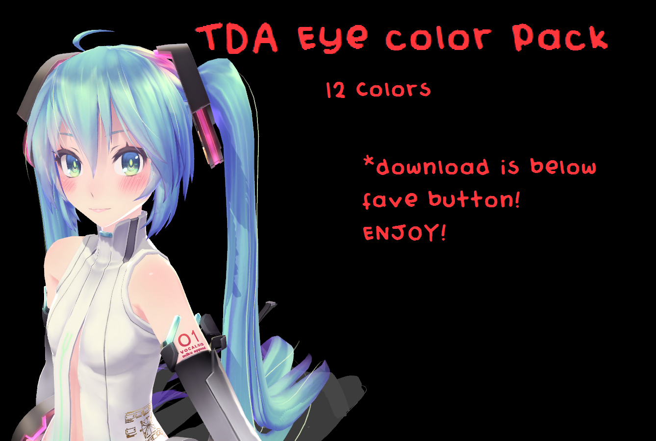TDA Eye Color Pack by KarakuriSix on DeviantArt