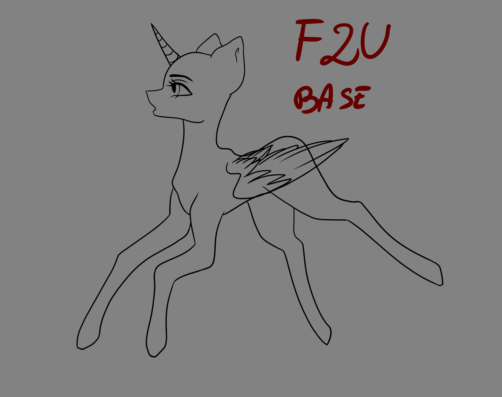 F2U Simple Pony Base by xPlanetary on DeviantArt