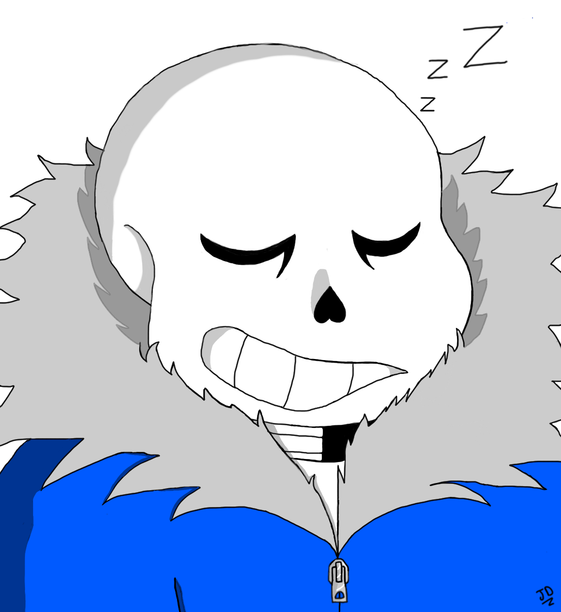 Sleeping Sans by jahaira263 on DeviantArt