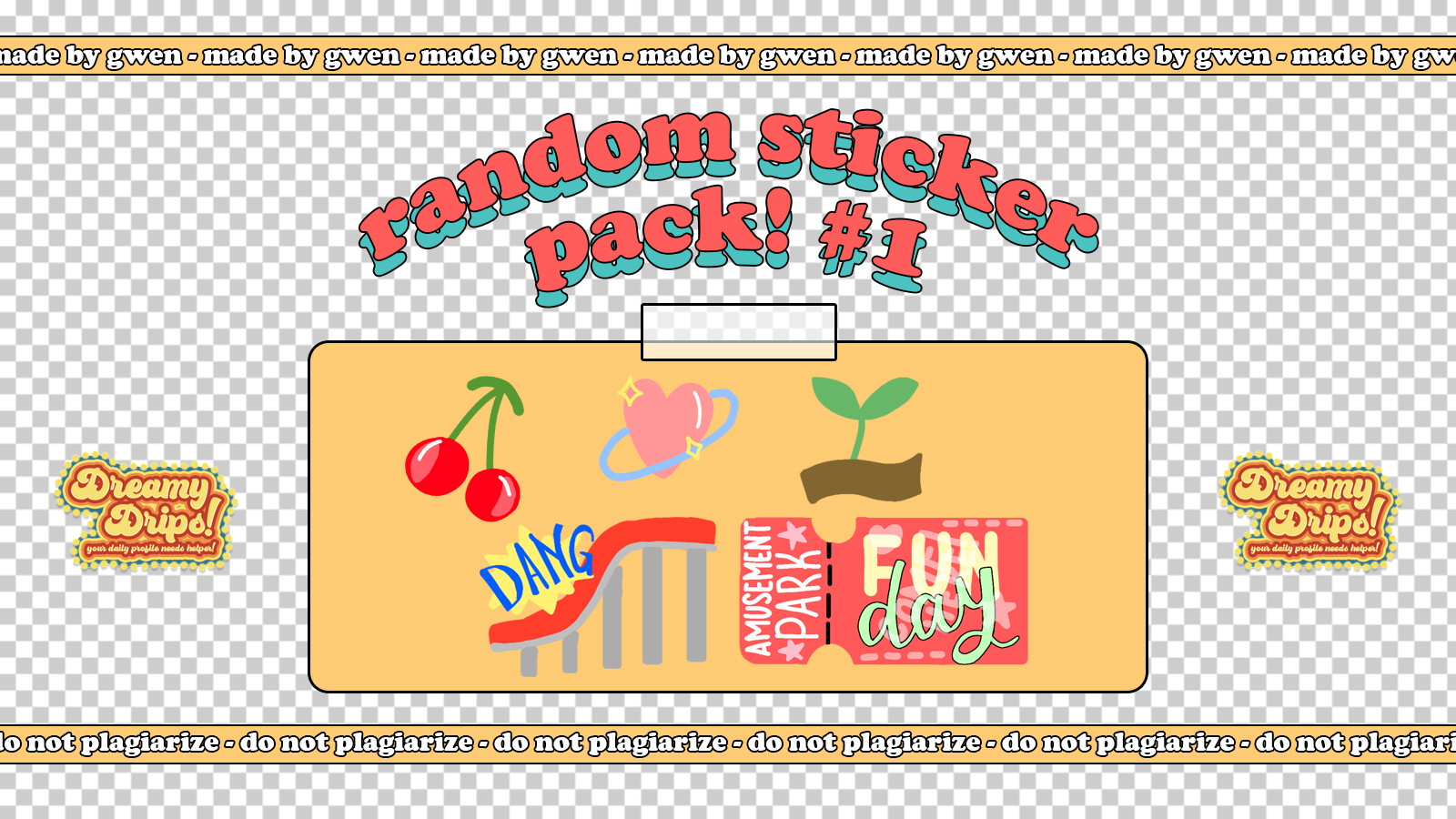 random sticker pack #1 by gwen! by dreamydrips on DeviantArt