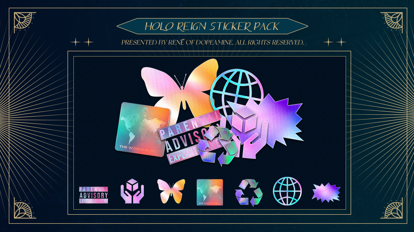 Random Holo Stickers by Rene of Dreamydrips by dreamydrips on DeviantArt