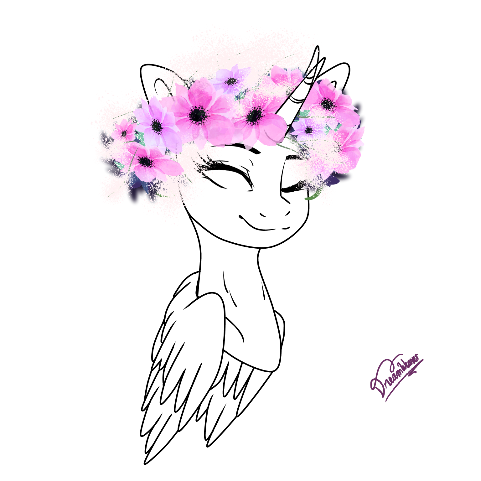 MLP Flower Crown Base (old) by x-EmilyTheUnicorn-x on DeviantArt