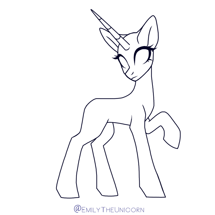 F2U Pony Base by x-EmilyTheUnicorn-x on DeviantArt