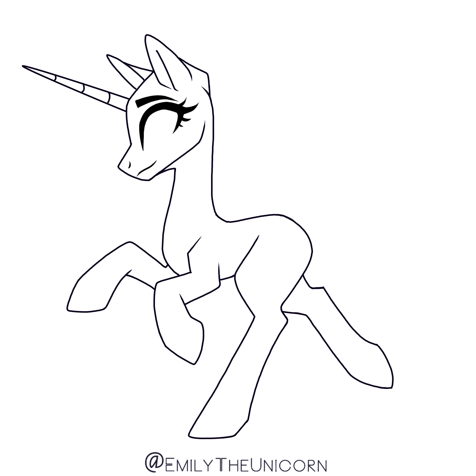 F2U Pony Base by x-EmilyTheUnicorn-x on DeviantArt