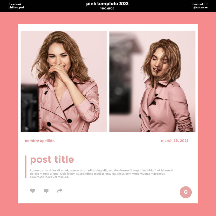 Pink template pack #03 by cobosxv on DeviantArt