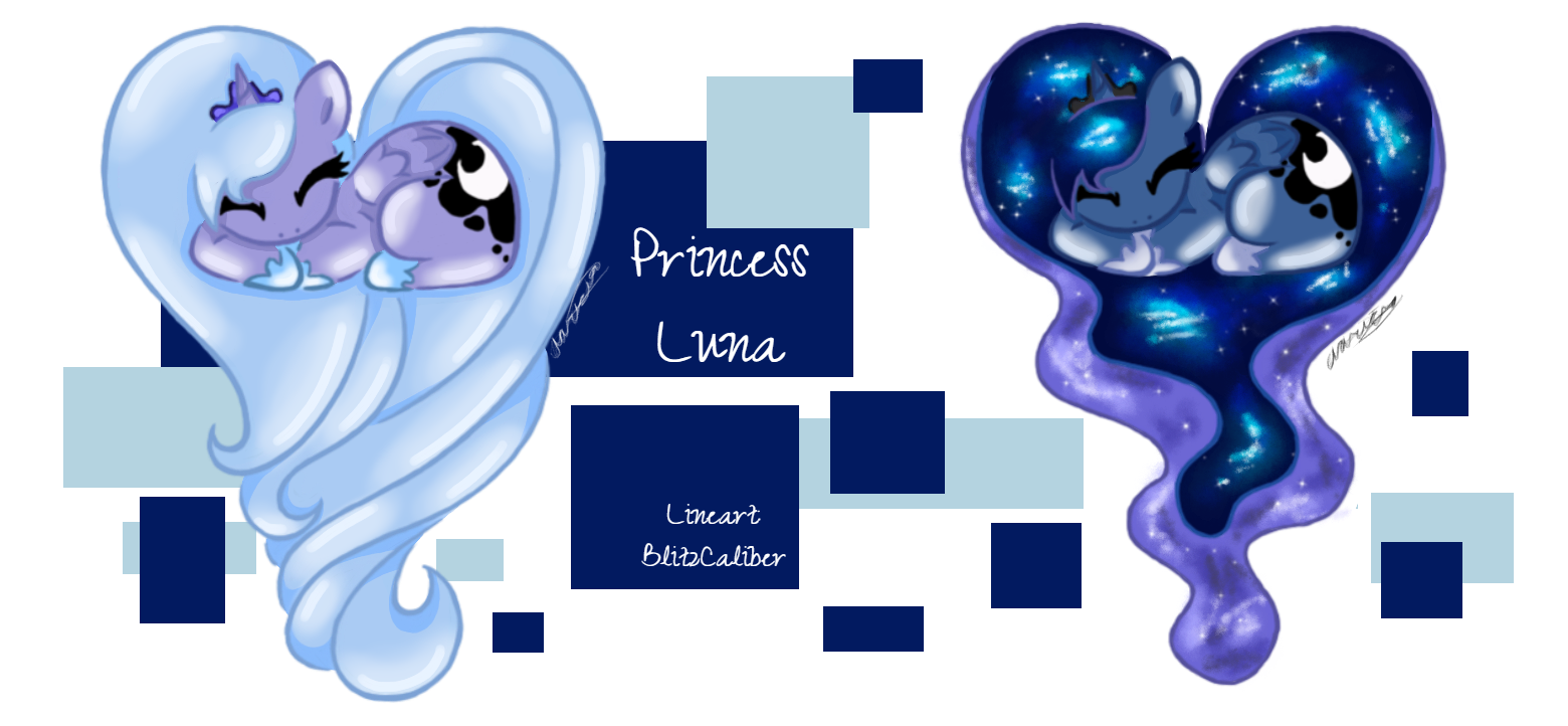 ~Princess Luna Chibi Heart~ by zeepaarden on DeviantArt