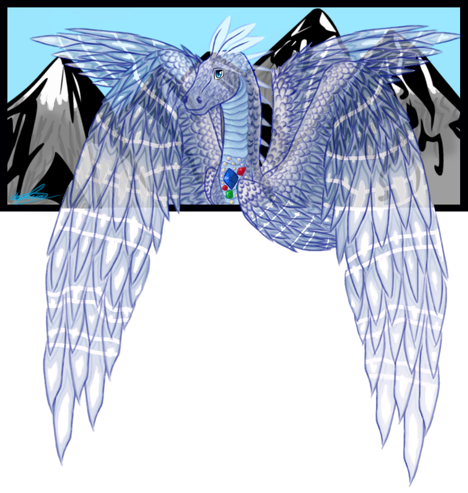 6-Winged Ice Dragon by zeepaarden on DeviantArt