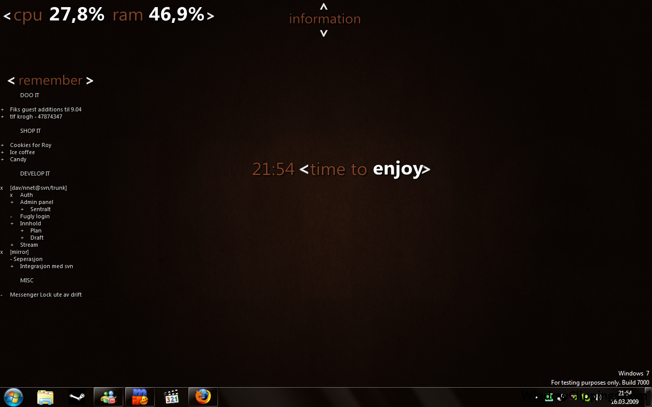 Time to act - Samurize config by Nitrolinken on DeviantArt
