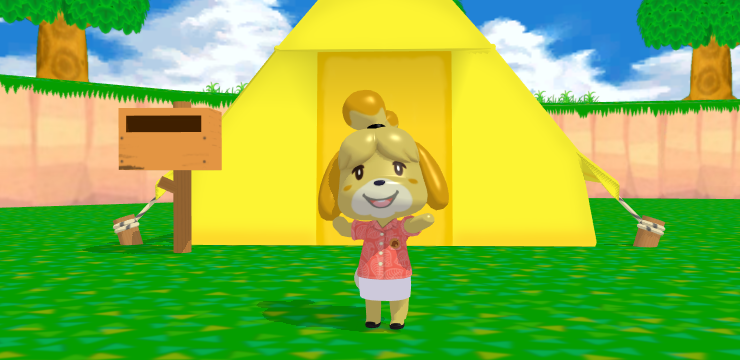 isabelle ACNH by tetsuwanatom on DeviantArt