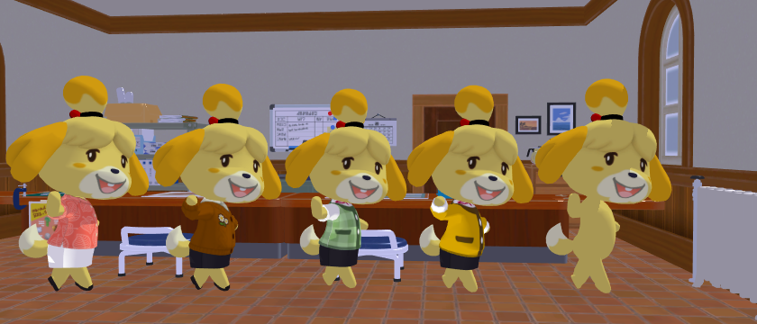 isabelle ACNH by tetsuwanatom on DeviantArt