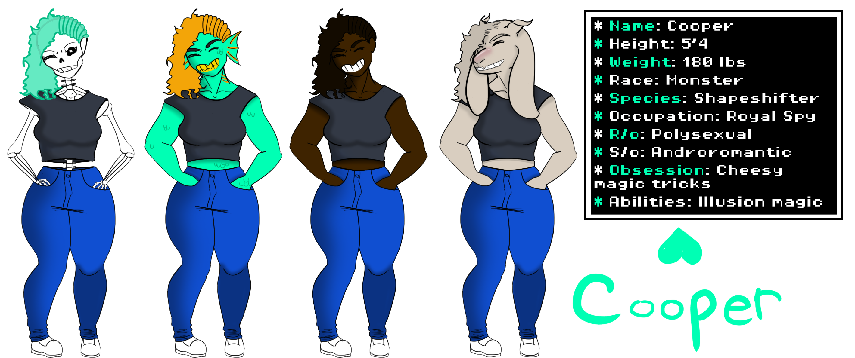 Undertale: Cooper OC Reference by MixtSpice on DeviantArt