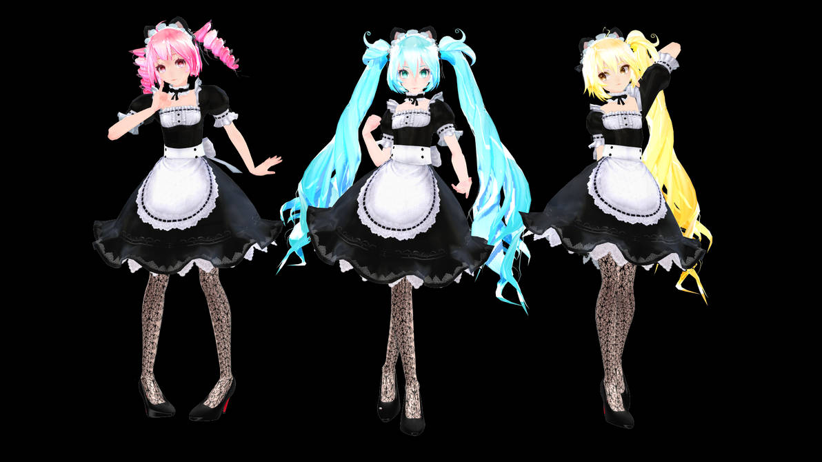 Model Dl Tda Maid By Akuserucat On Deviantart