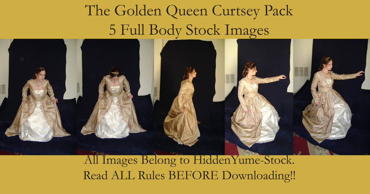 The Golden Queen Curtsey Pack by HiddenYume-stock on DeviantArt