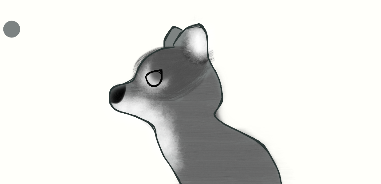 Little Wolf Puppy Cartoon