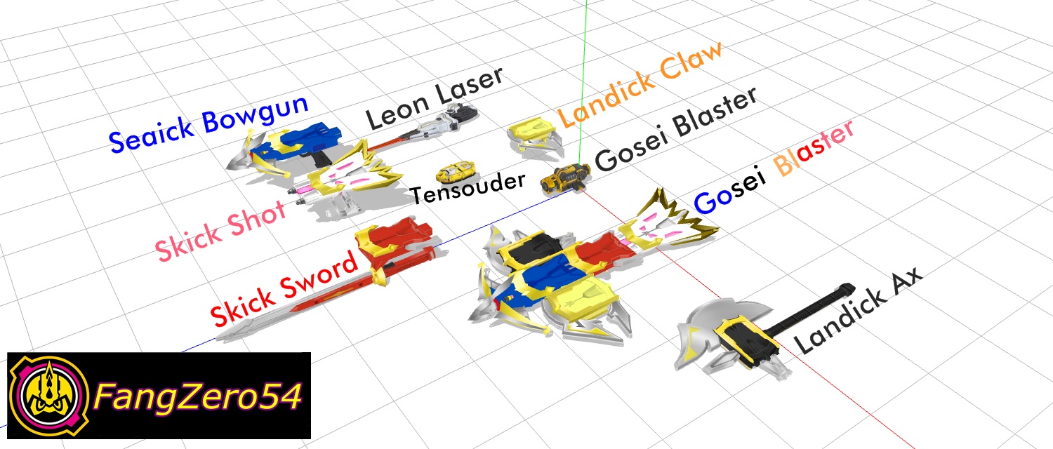 -MMD-Goseiger Weapons Pack by FangZero54 on DeviantArt