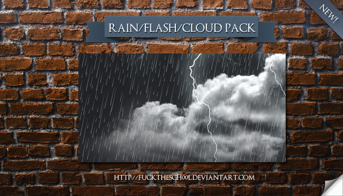 Rain/Flash/Cloud Pack by Fuckthesch00l on DeviantArt
