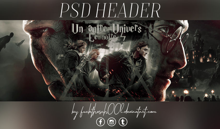 HARRY POTTER PSD HEADER by Fuckthesch00l on DeviantArt