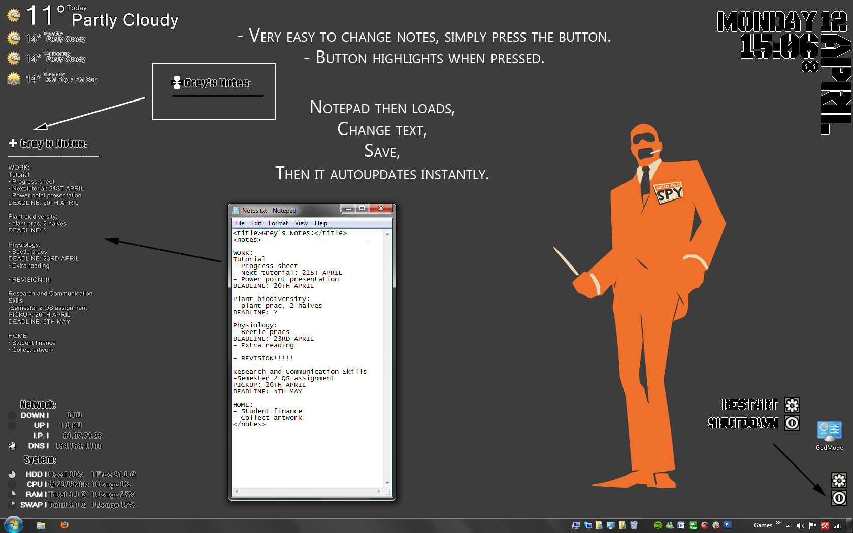 Notes and Quotes on Rainmeter - DeviantArt