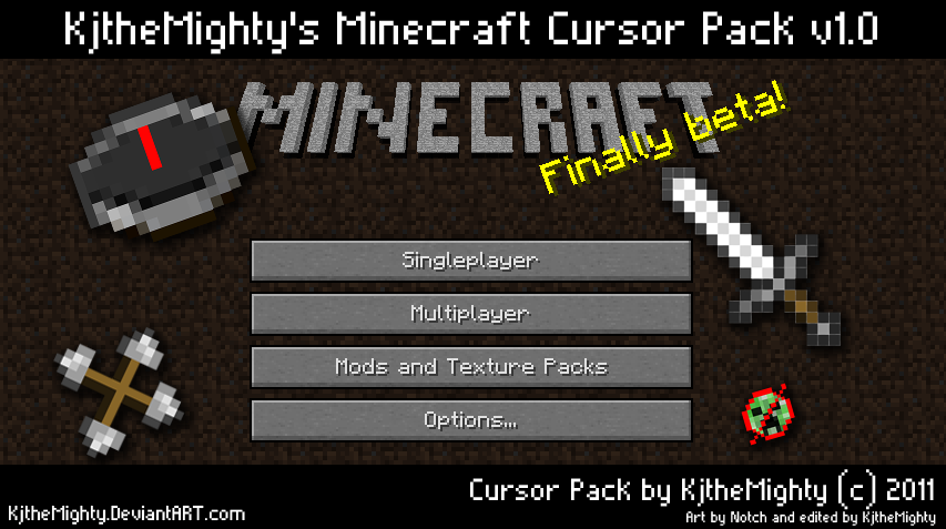 KjtheMighty's MinecraftCursors by kjthemighty on DeviantArt
