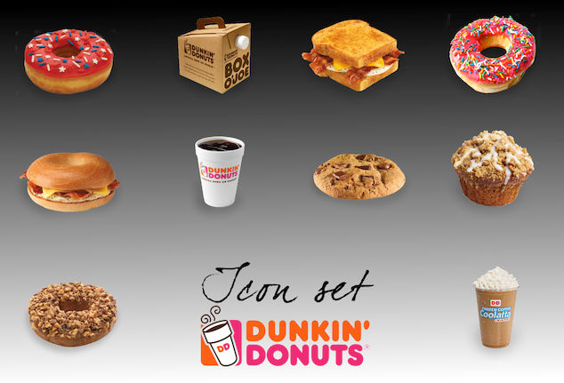 Dunkin Donuts iconset by kloviskain on DeviantArt