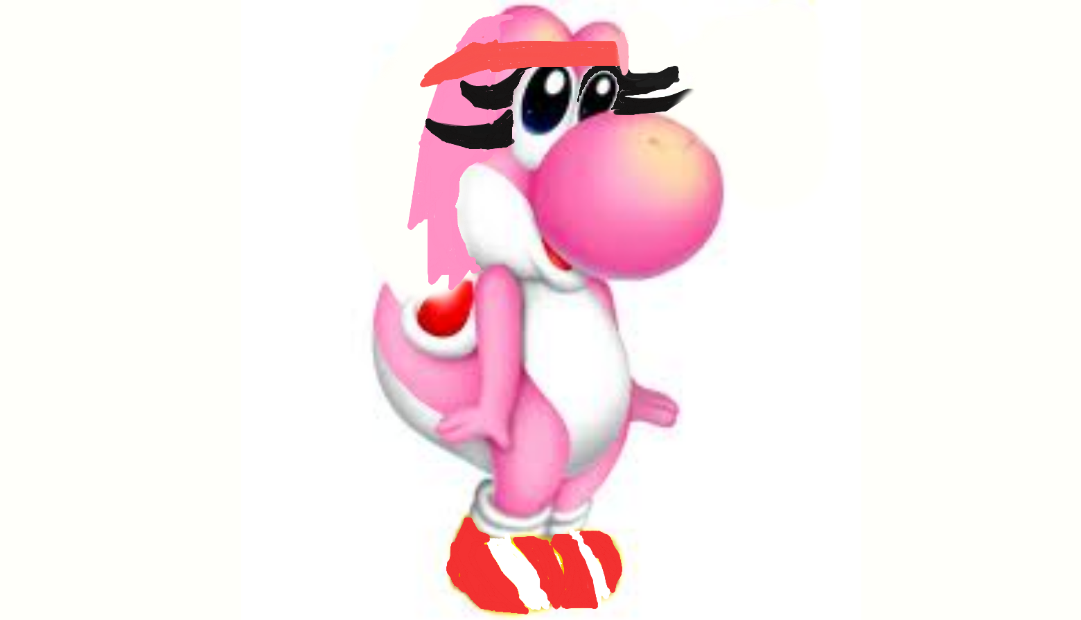 Pink yoshi amy by eeveelove101 on DeviantArt