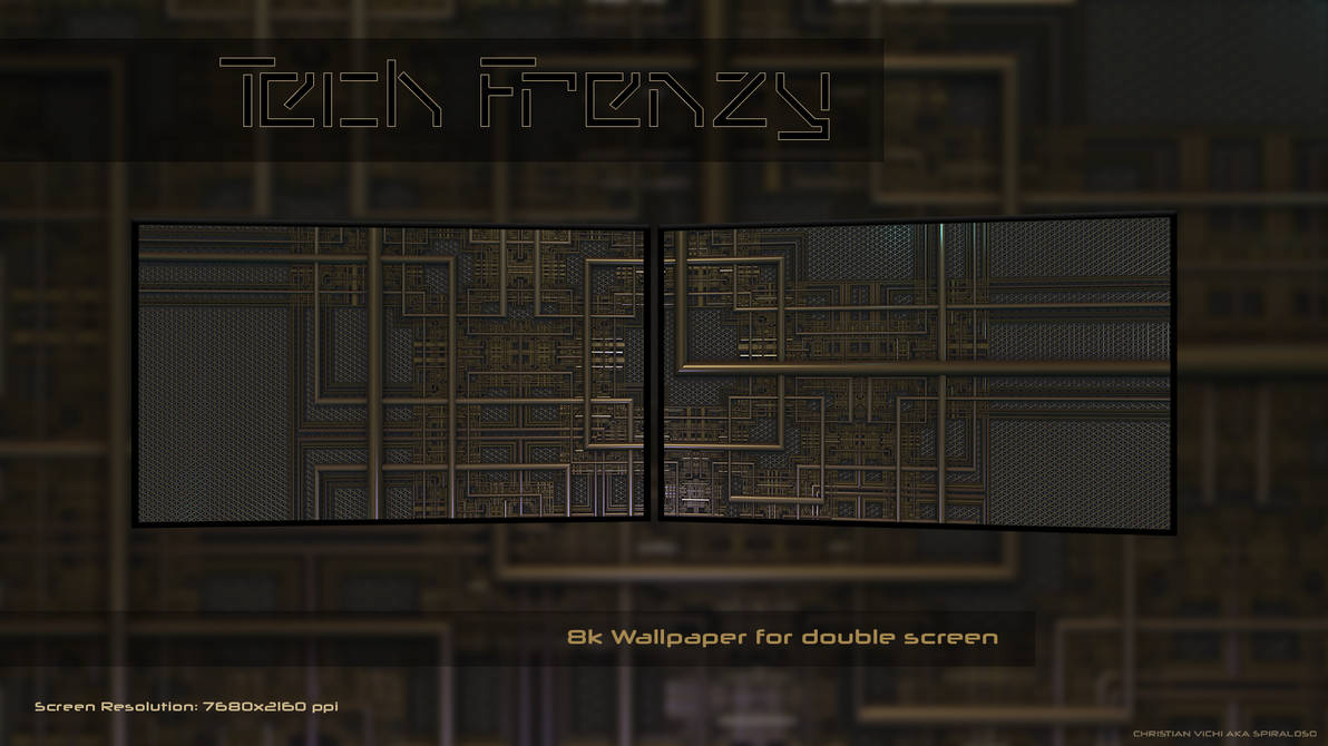 Tech Frenzy - 8K Wallpaper for Dual Screen by spiraloso on DeviantArt