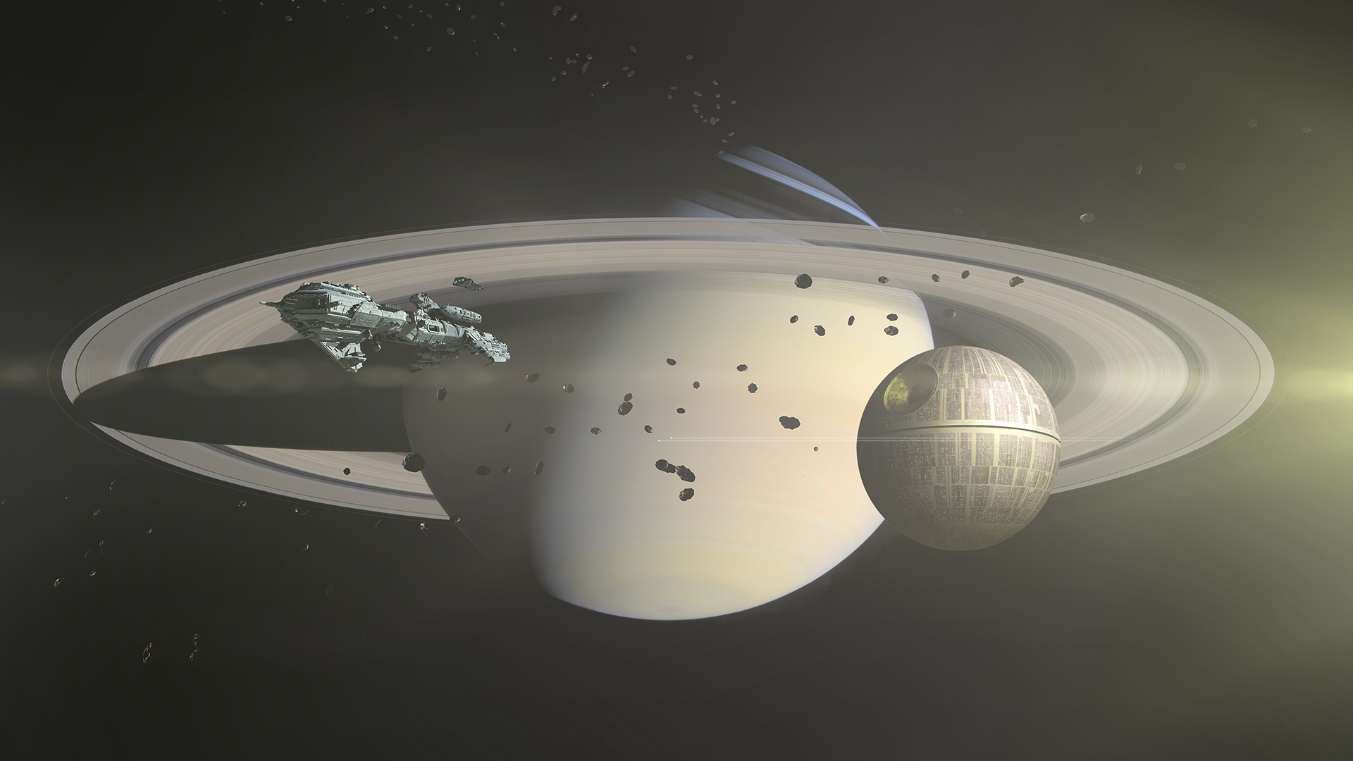 Saturn - 4K Sci-Fi Wallpaper by spiraloso on DeviantArt