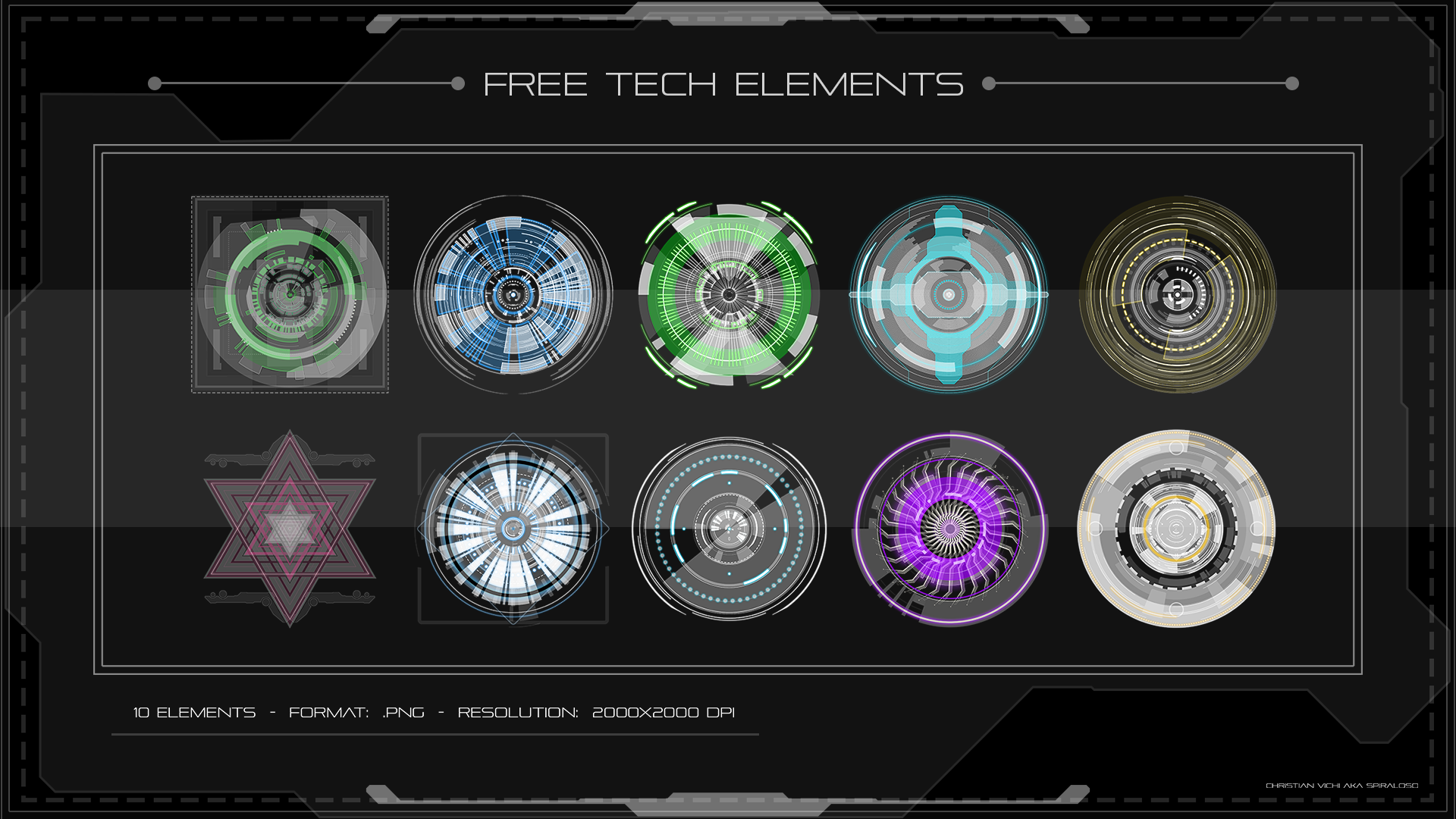 Free Tech Element Pack by spiraloso on DeviantArt