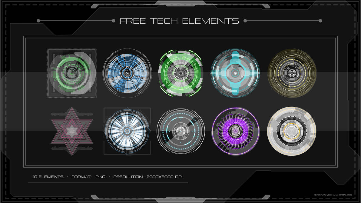 Free Tech Element Pack by spiraloso on DeviantArt
