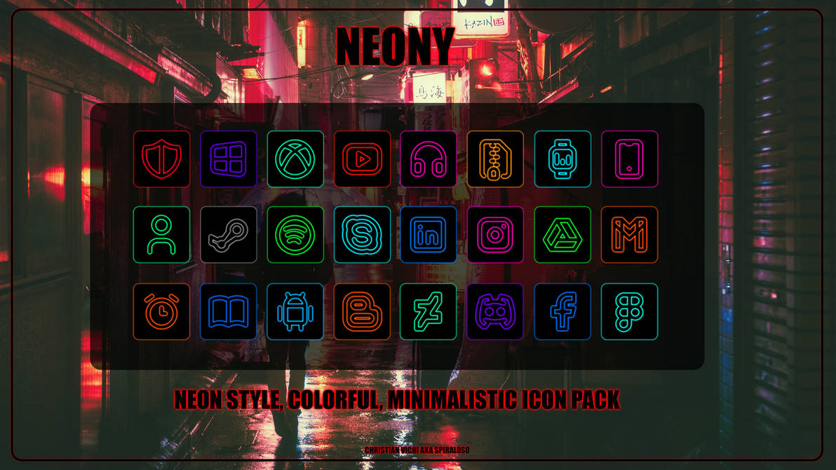 Neony Icon Pack by spiraloso on DeviantArt