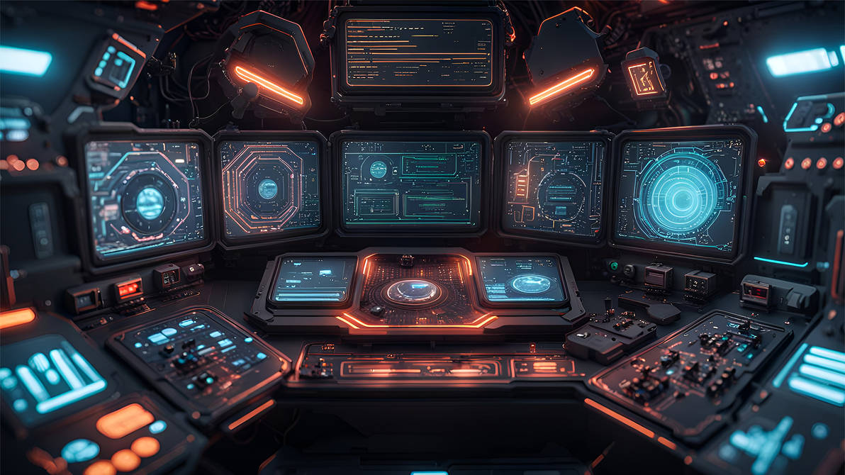 Cyberpunk Cockpit - 4K SciFi Wallpaper by spiraloso on DeviantArt