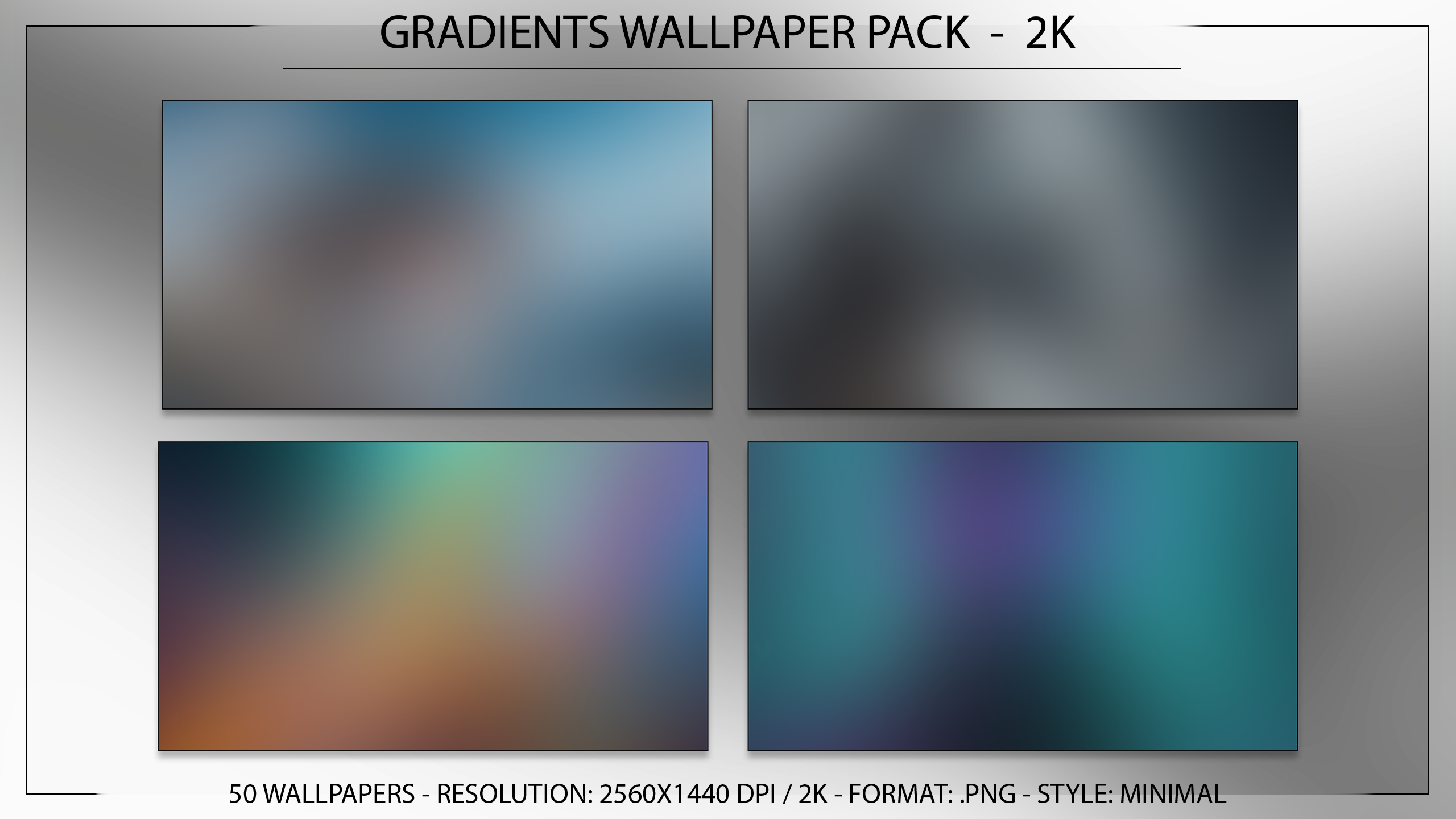 Big Gradient Wallpaper Pack - 2K - Free by spiraloso on DeviantArt