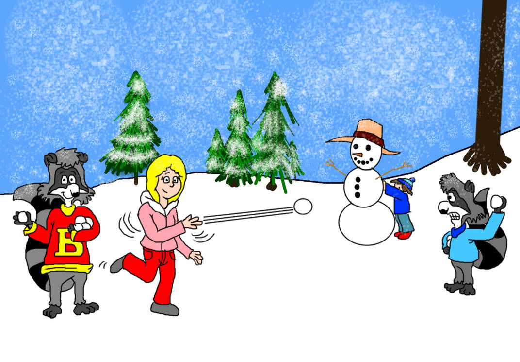 The Raccoons Winter Wonderland by vincentberkan on DeviantArt