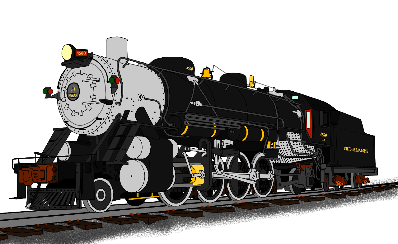 Baltimore and Ohio #4500 drawing by vincentberkan on DeviantArt