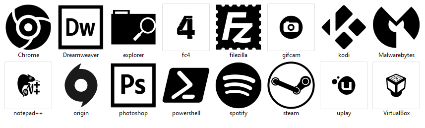 Minimal icons by 5Tuxnet on DeviantArt