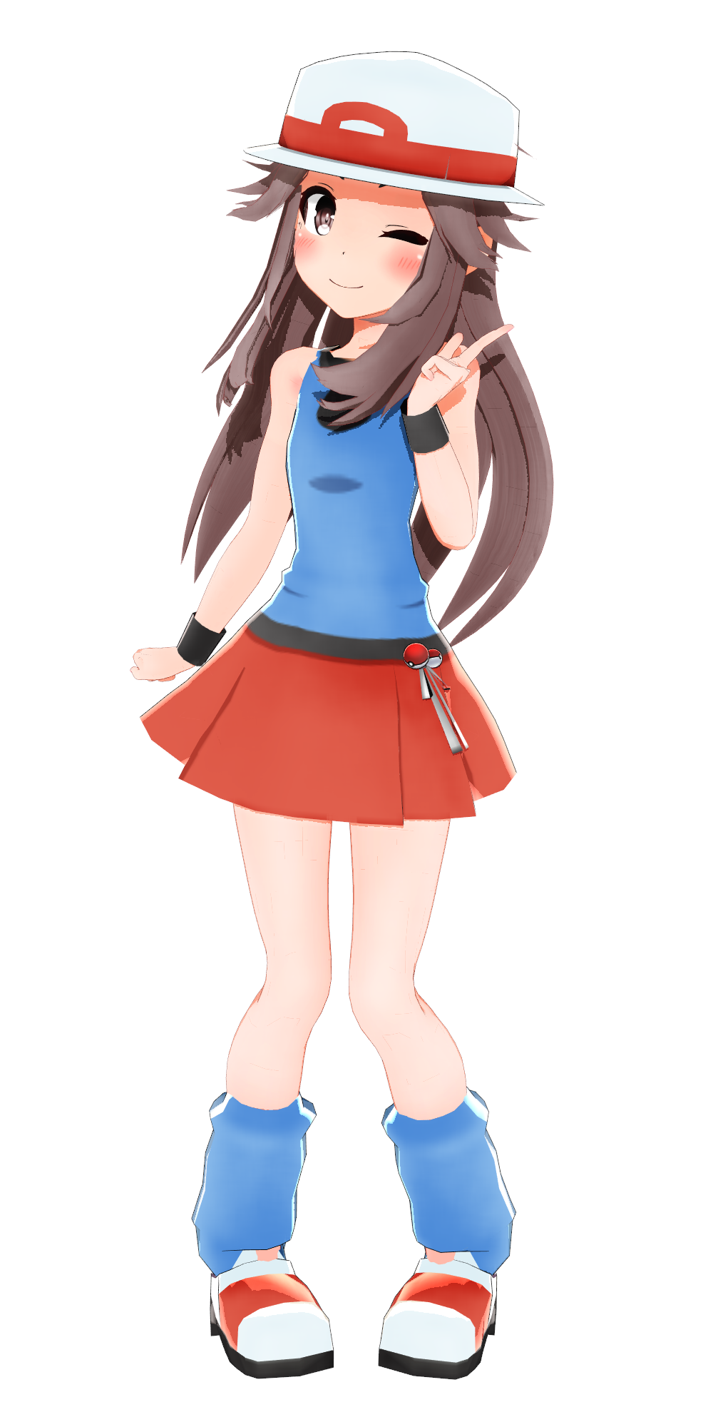 [MMD]PKMN:FRLG- Leaf by Poketrainer-alex on DeviantArt