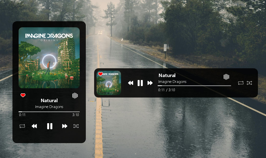 SimpleMusicPlayer for WebNowPlaying - Rainmeter Forums
