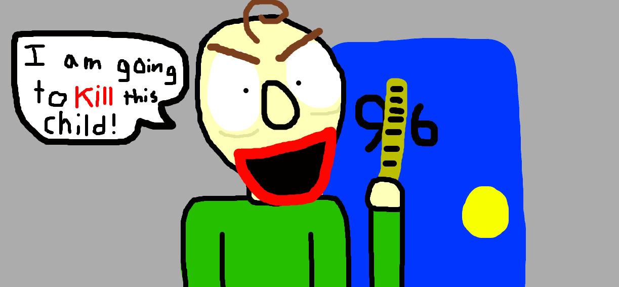 Baldi when you get a question wrong by ErrorDoesStupidStuff on DeviantArt