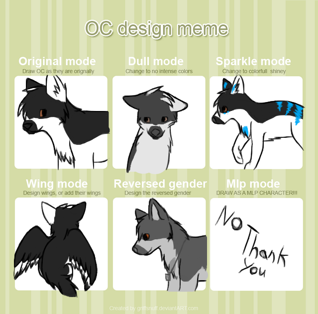 OC Design Meme by icefirewolfie on DeviantArt