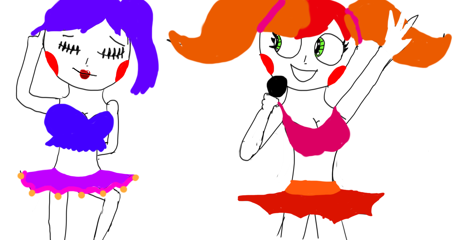 Human Baby and Ballora by B3MMY on DeviantArt