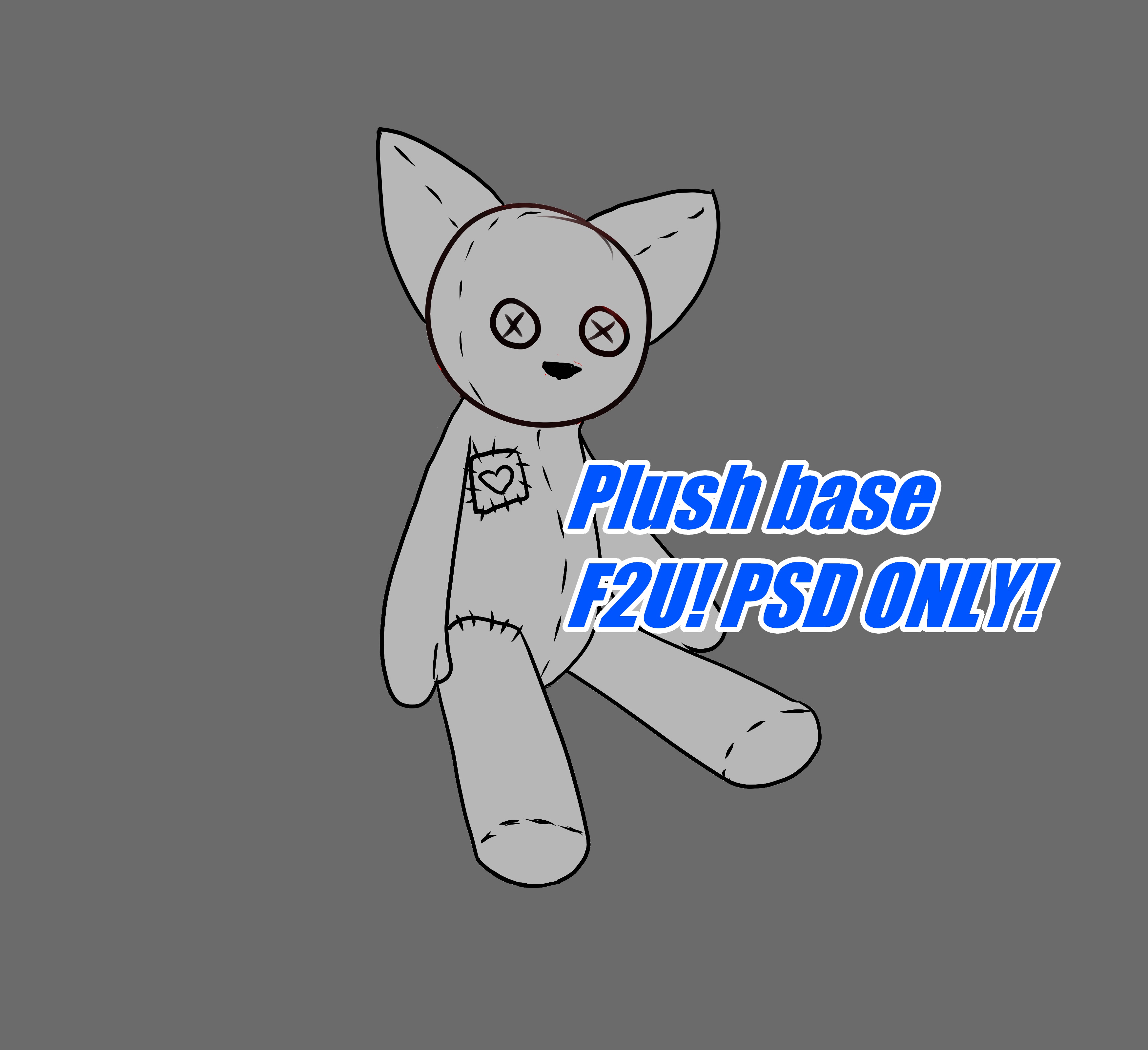 F2U Plush base pack {PSD ONLY} by SaxonyNapaeaSN on DeviantArt