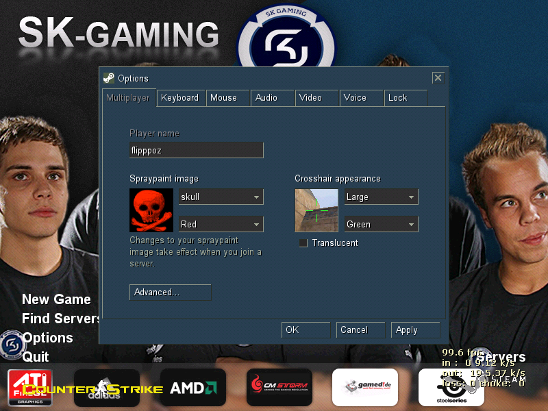 SK-Gaming CS1.6 GUI by flippoz by brixxxen on DeviantArt