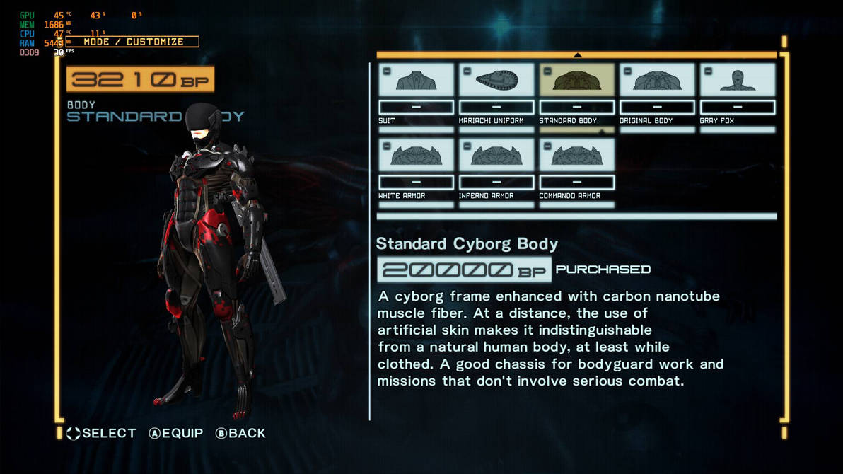 metal gear rising pc mod prologuen outfit robocop by glowsero on DeviantArt