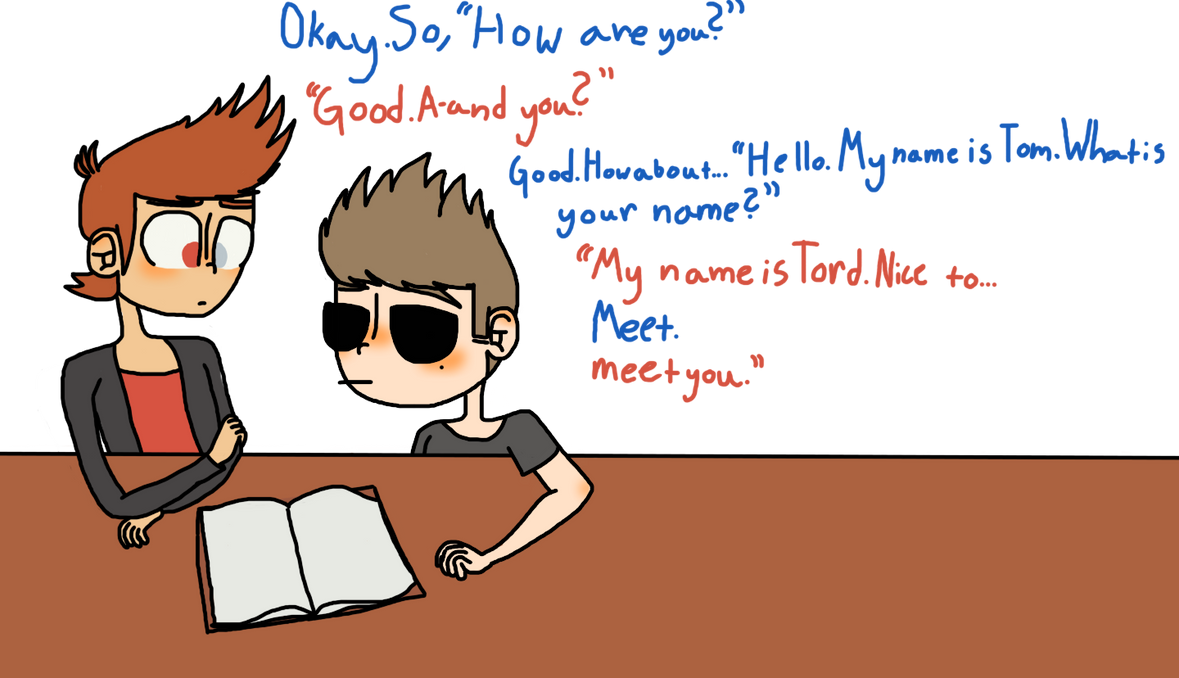 Tord Practices English by TaniLarsson on DeviantArt